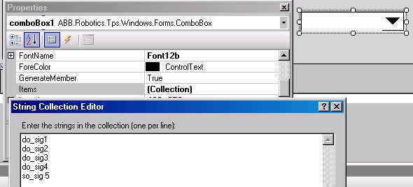 Button, TextBox and ComboBox