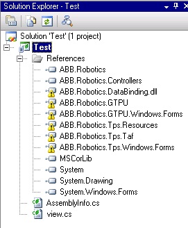Using the project template in Visual Studio
