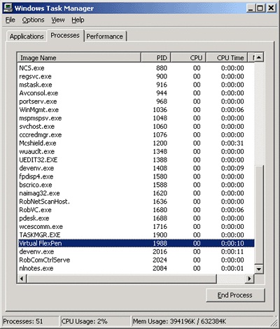 Debugging the virtual FlexPendant